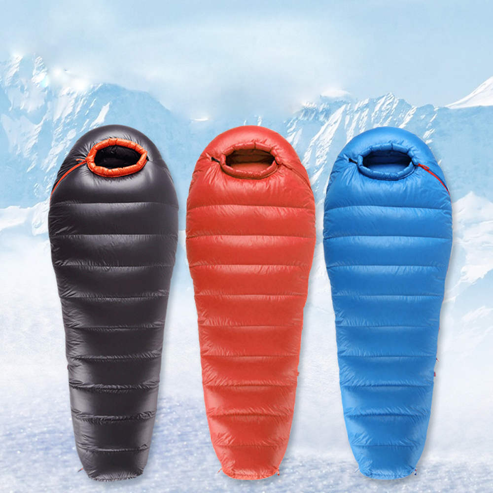 Ultralight 100% Goose Down Mummy Sleeping Bag Hiking & Backpacking ...