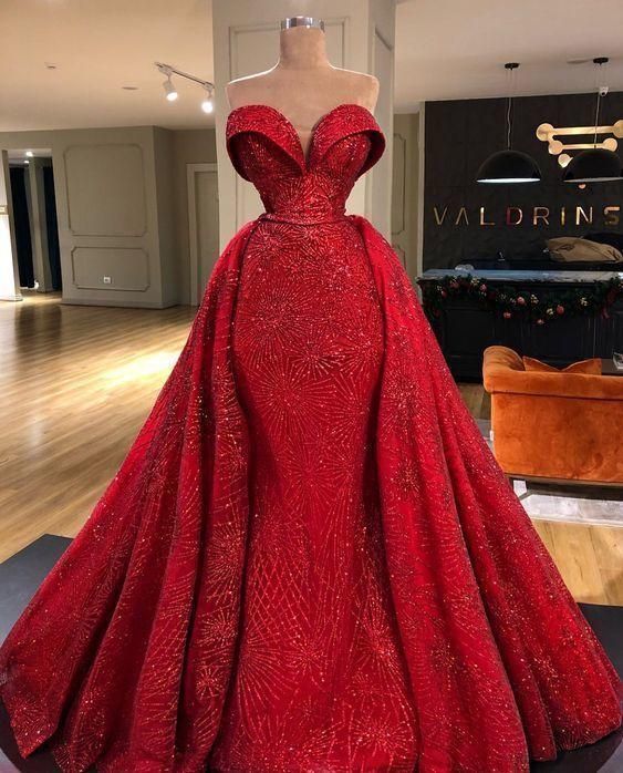 Sparkly Red Prom Dresses, Prom Dresses For Women, Vestidos De Cocktail ...